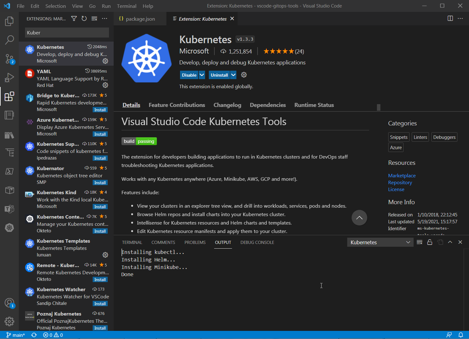 Review vscode k8s tools extension, commands, and potential api integrations · Issue #2 ...