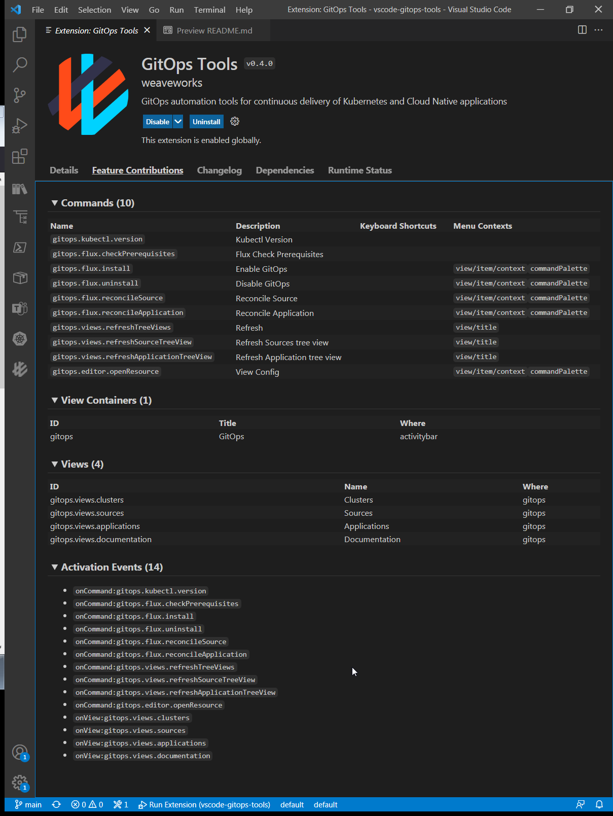 Add Gitops Feature Contributions Section To Docs · Issue 81 · Weaveworks Vscode Gitops Tools