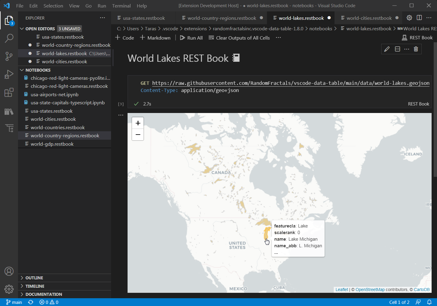 Add polylines and polygons geo layers display · Issue #31 · RandomFractals/vscode-leaflet · GitHub