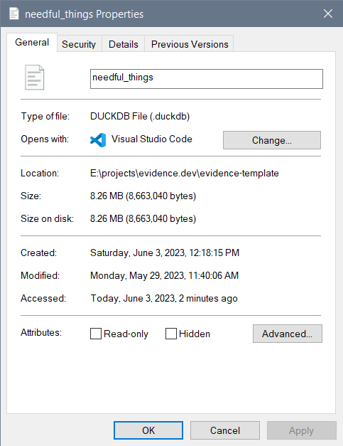 Create new simple Evidence app project `template` to bundle with extension · Issue #60 ...