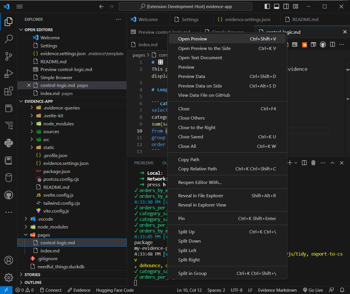 Rewrite standard and Evidence markdown documents Preview rules and webviews to use · Issue #70 ...