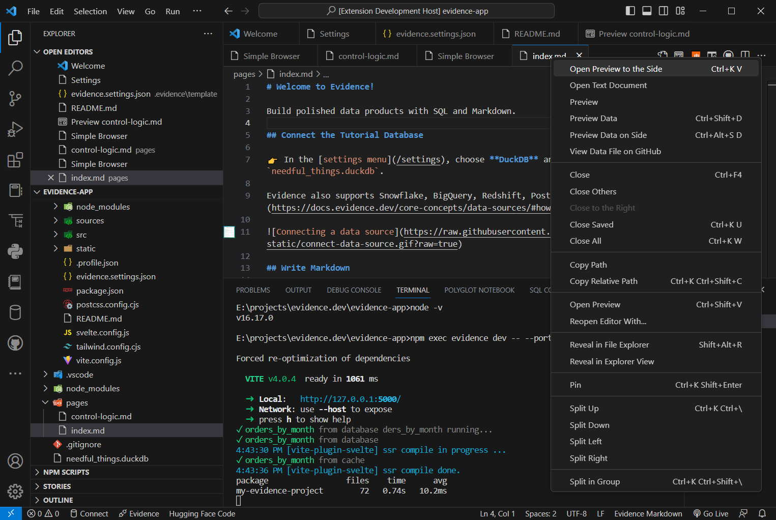 Rewrite standard and Evidence markdown documents Preview rules and webviews to use · Issue #70 ...
