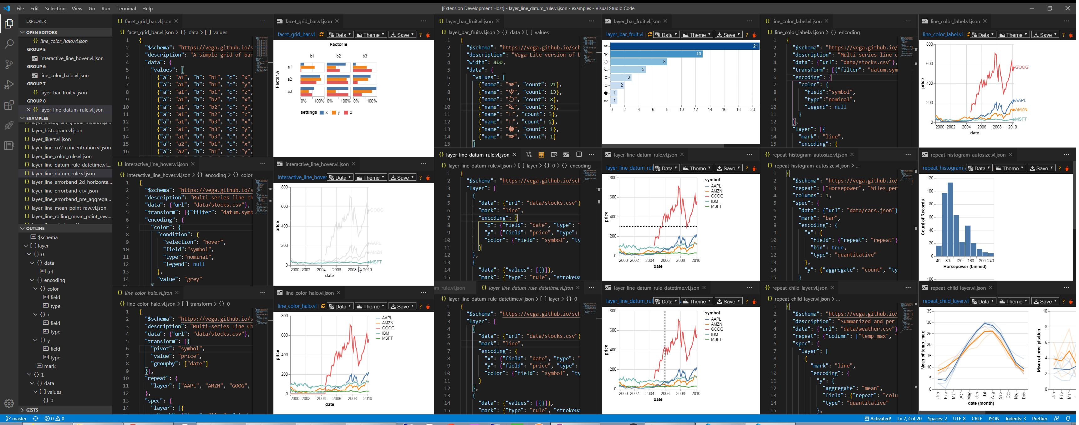 update vega-lite library and built-in examples to v4.9.0 · Issue #82 ...