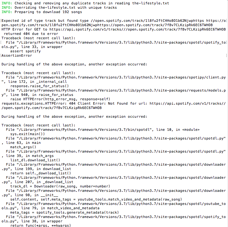 ERROR: No videos found on YouTube for a given search · Issue #1024 · spotDL/spotify-downloader ...