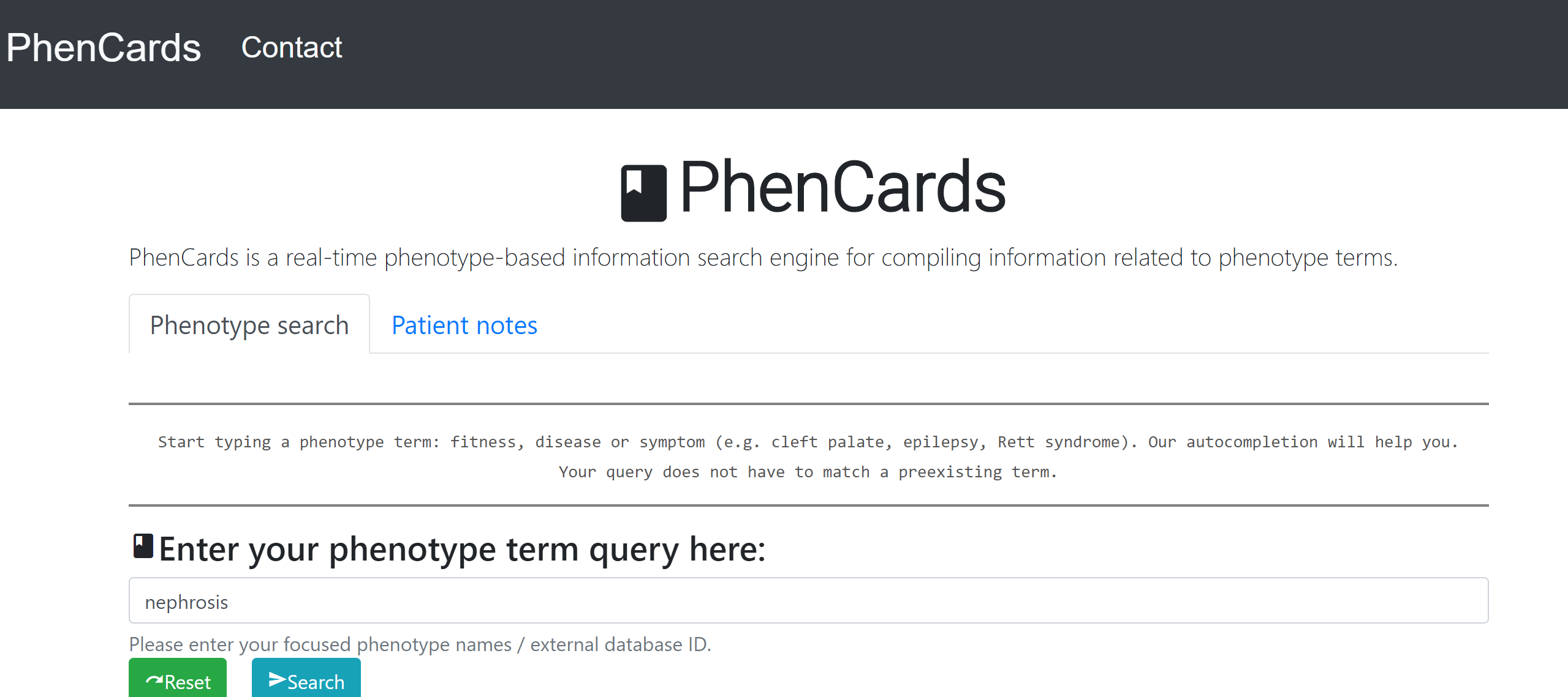 Fix elastic search index · Issue #75 · WGLab/PhenCards · GitHub