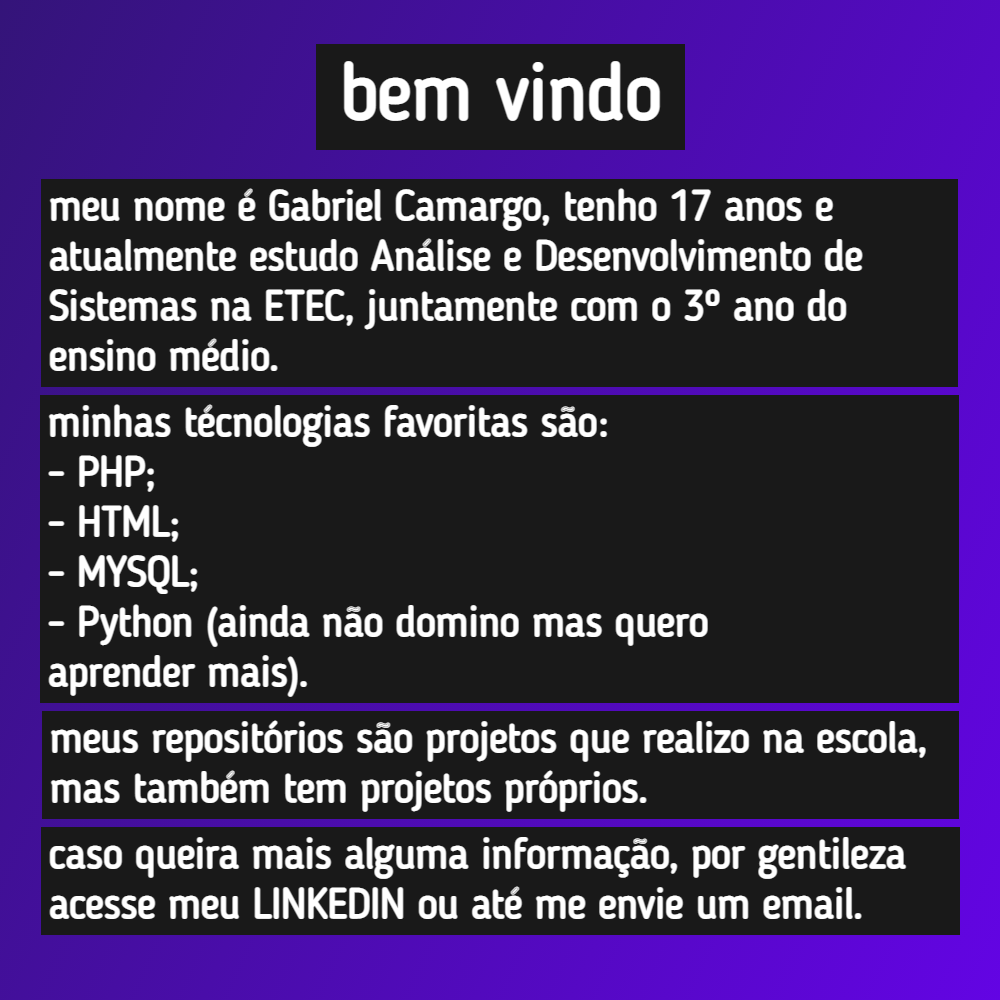 camargobiel (Gabriel Camargo) · GitHub