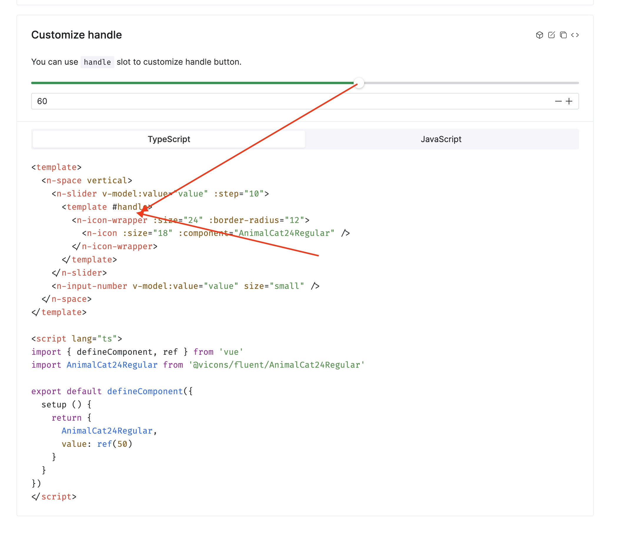 Slider demo for custom thumb is not rendering custom thumb · Issue ...