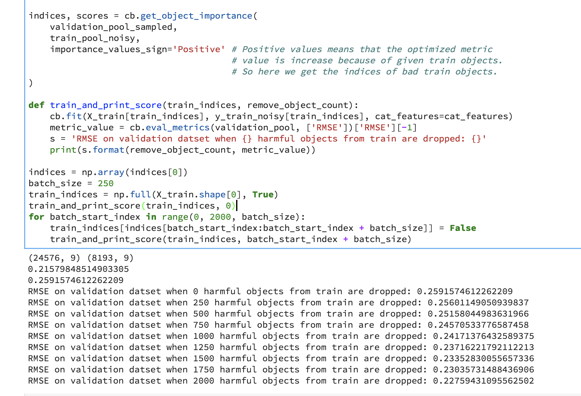[tutorials][important Objects] Need To Convert Indices Into 1d Array · Issue 329 · Catboost
