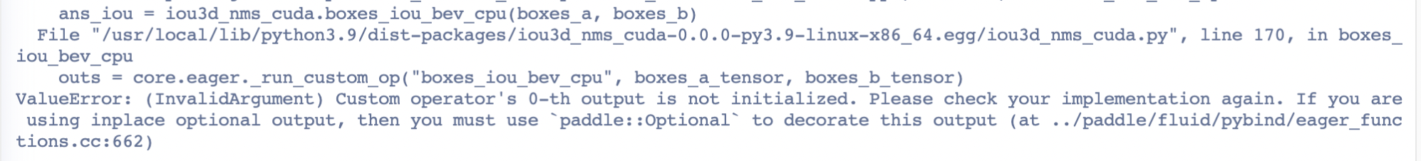 Valueerror Invalidargument Custom Operators 0 Th Output Is Not 7024