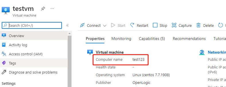 When the Cli obtains the Computer Name parameter of a VM, the parameter is not read from the ...