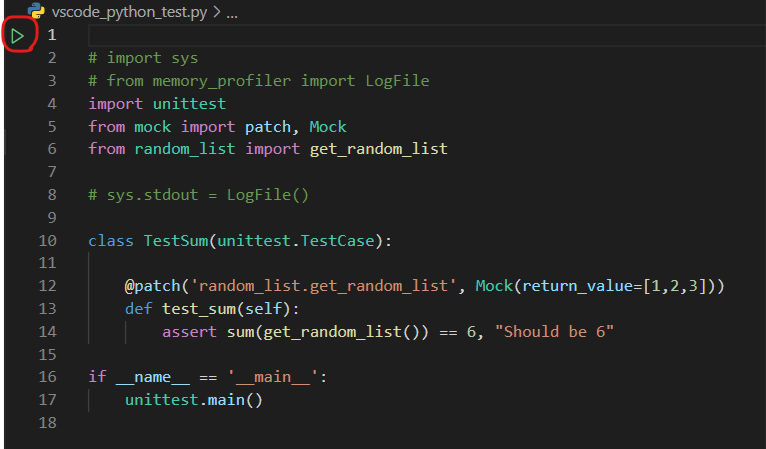 Unittest discovery fail to locate exact line of test with patching ...