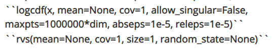 DOC: stats: multivariate distribution documentation issues · Issue #12848 · scipy/scipy · GitHub