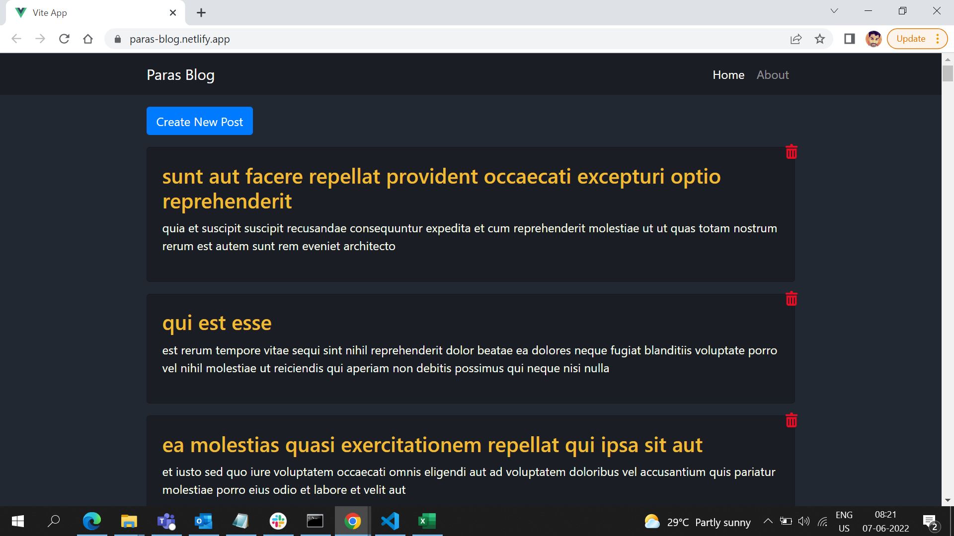 GitHub - ParasPuku/vue-blog-app