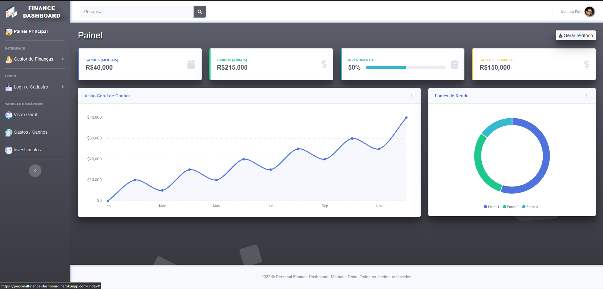 GitHub - matheuspaiim/Finance_Dashboard