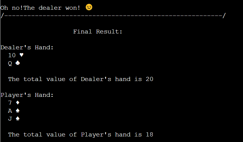 GitHub - biareiam/blackjack: Game of Black Jack in Python