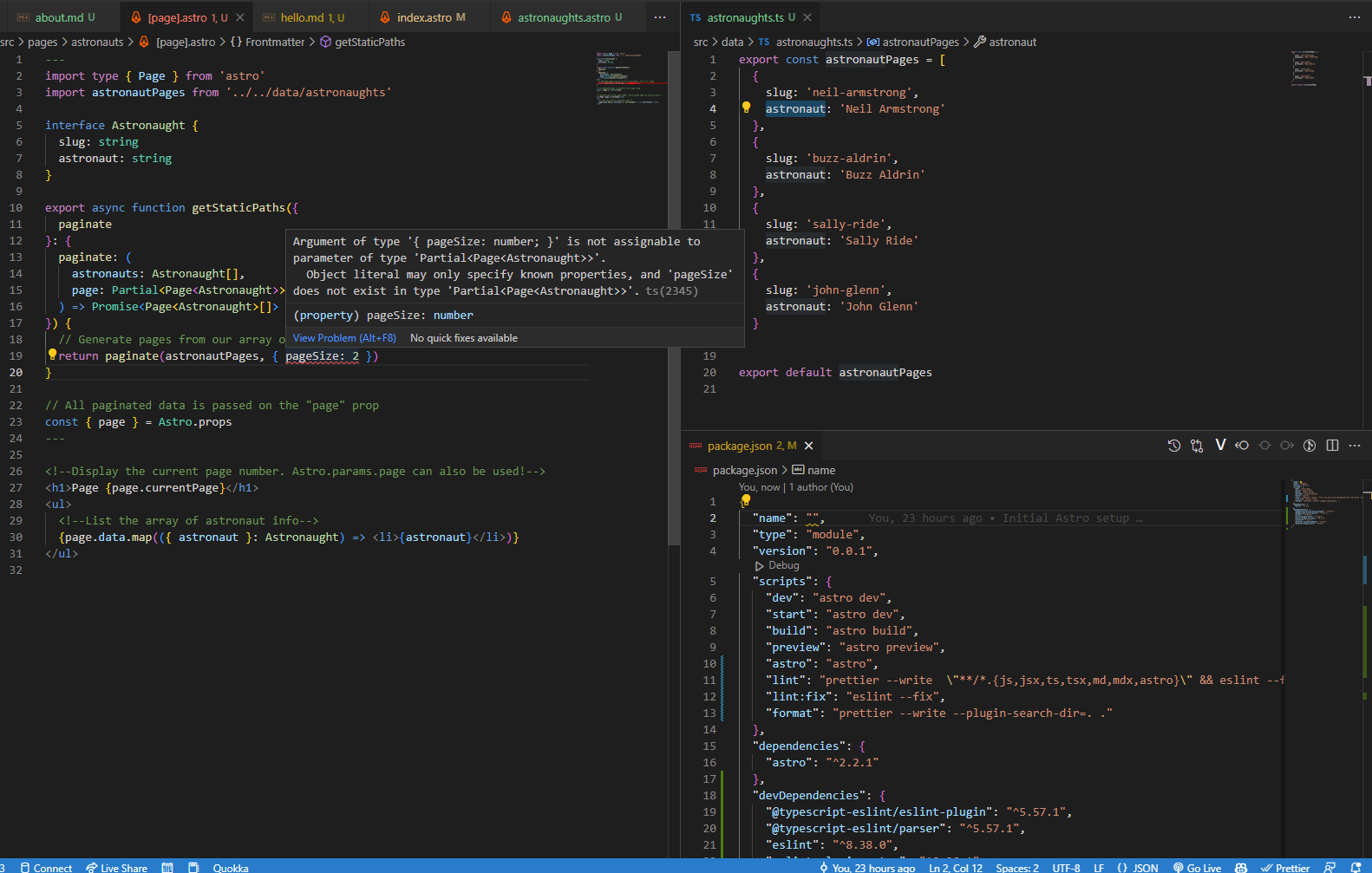 pageSize not included in Page type · Issue #6796 · withastro/astro · GitHub