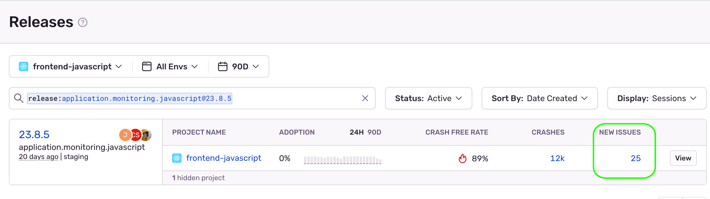 Inconsistent number of issues first seen in release · Issue #56592 · getsentry/sentry · GitHub