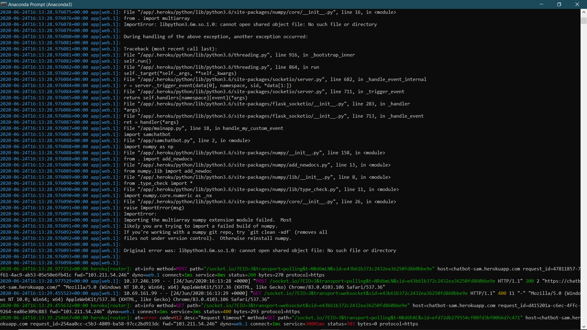 i am getting error with flask-socketio · Issue #1309 · miguelgrinberg/Flask-SocketIO · GitHub