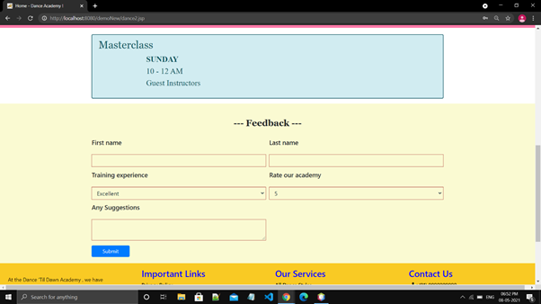 GitHub - Shradd28/MiniProject: Dance Academy Management System