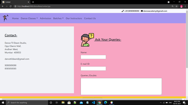 GitHub - Shradd28/MiniProject: Dance Academy Management System