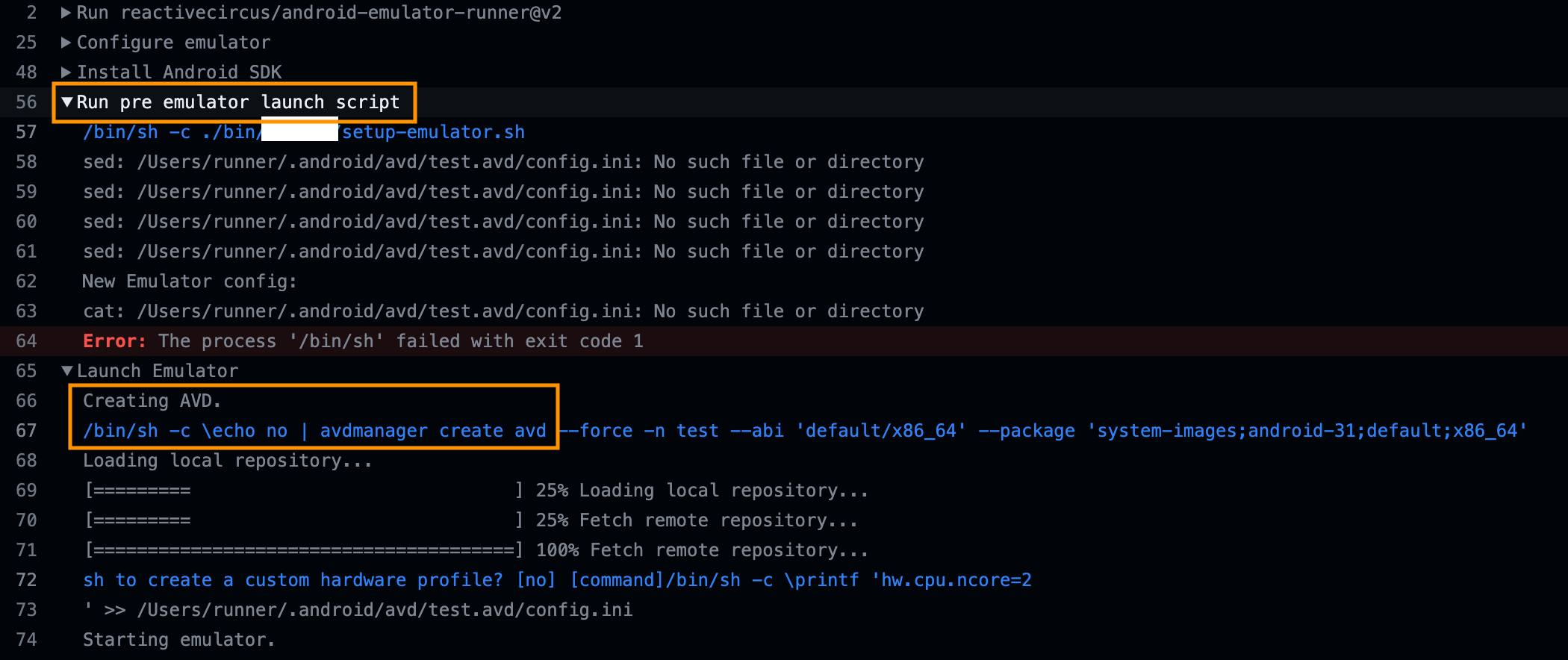`pre-emulator-launch-script` runs before AVD created · Issue #346 · ReactiveCircus/android ...
