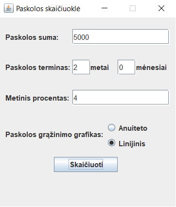 GitHub - saltanovas/PersonalLoanCalculator