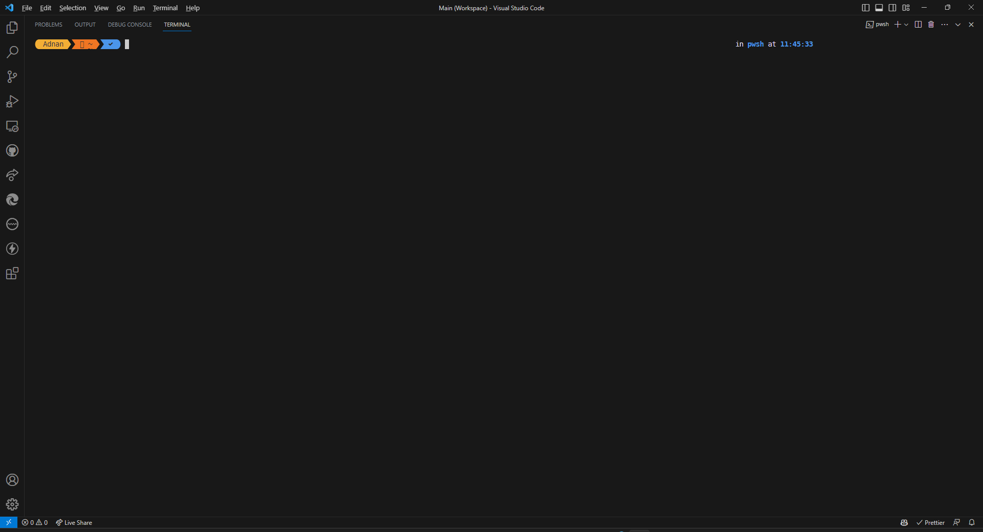 oh-my-posh displays glyphs correctly in Windows Termina, but does not in VSCode terminal (pwsh ...