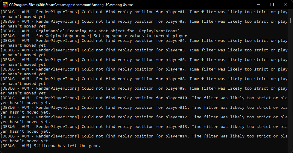 Game crashes when often impersonating people (BUG) · Issue #314 · BitCrackers/AmongUsMenu · GitHub