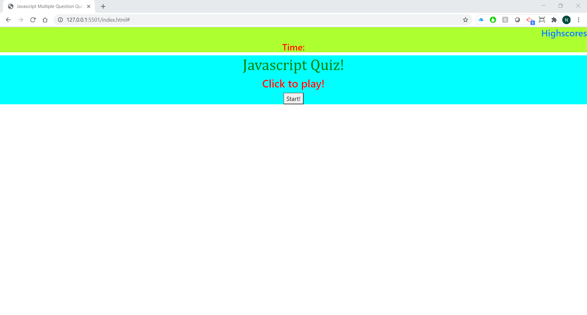 GitHub - pettisnick/HW4---Code-Quiz: This is a 10 question multiple choice coding quiz created ...