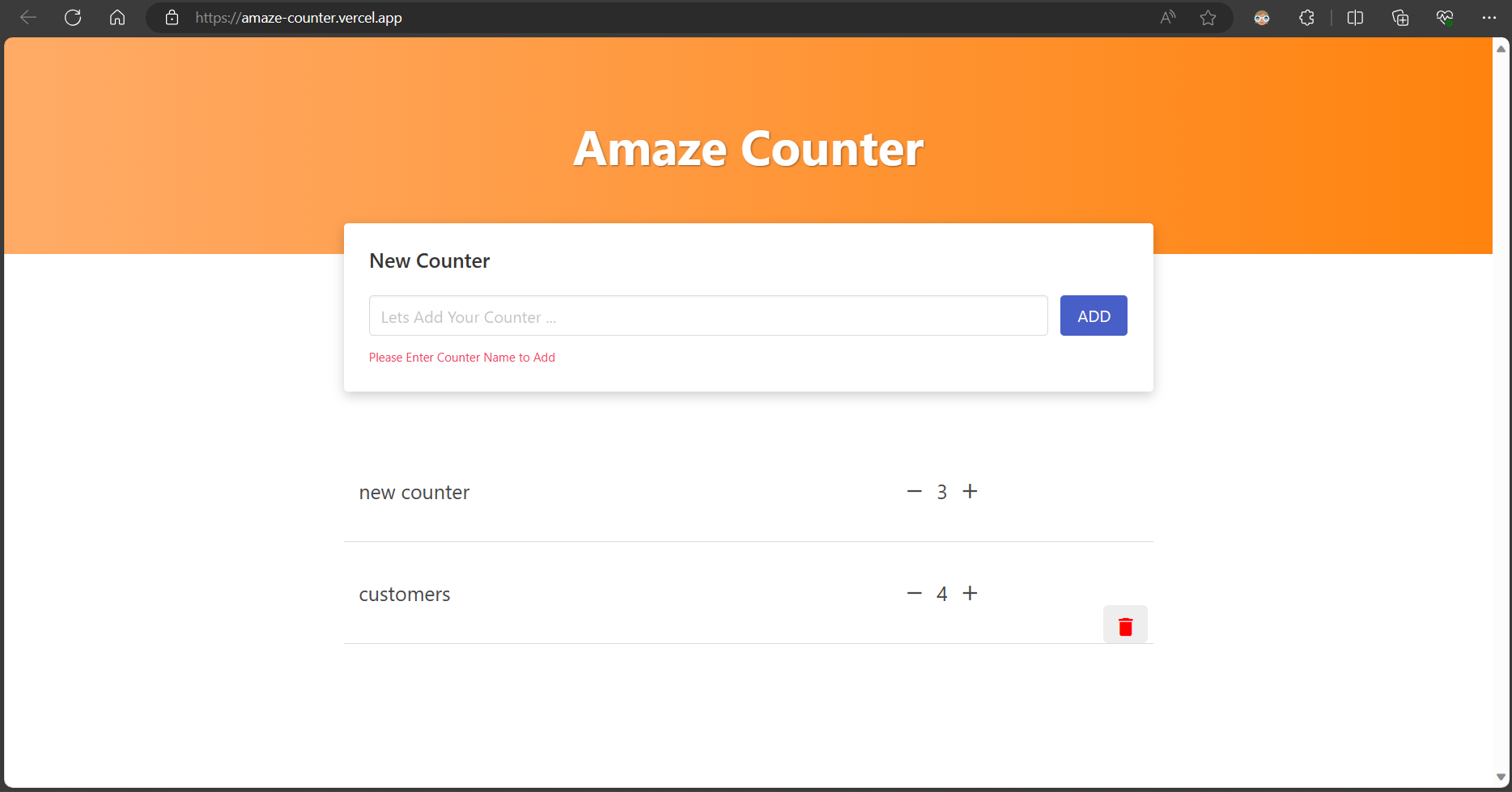 GitHub - varun21vaidya/Amaze-Counter: A new counter web app which ...