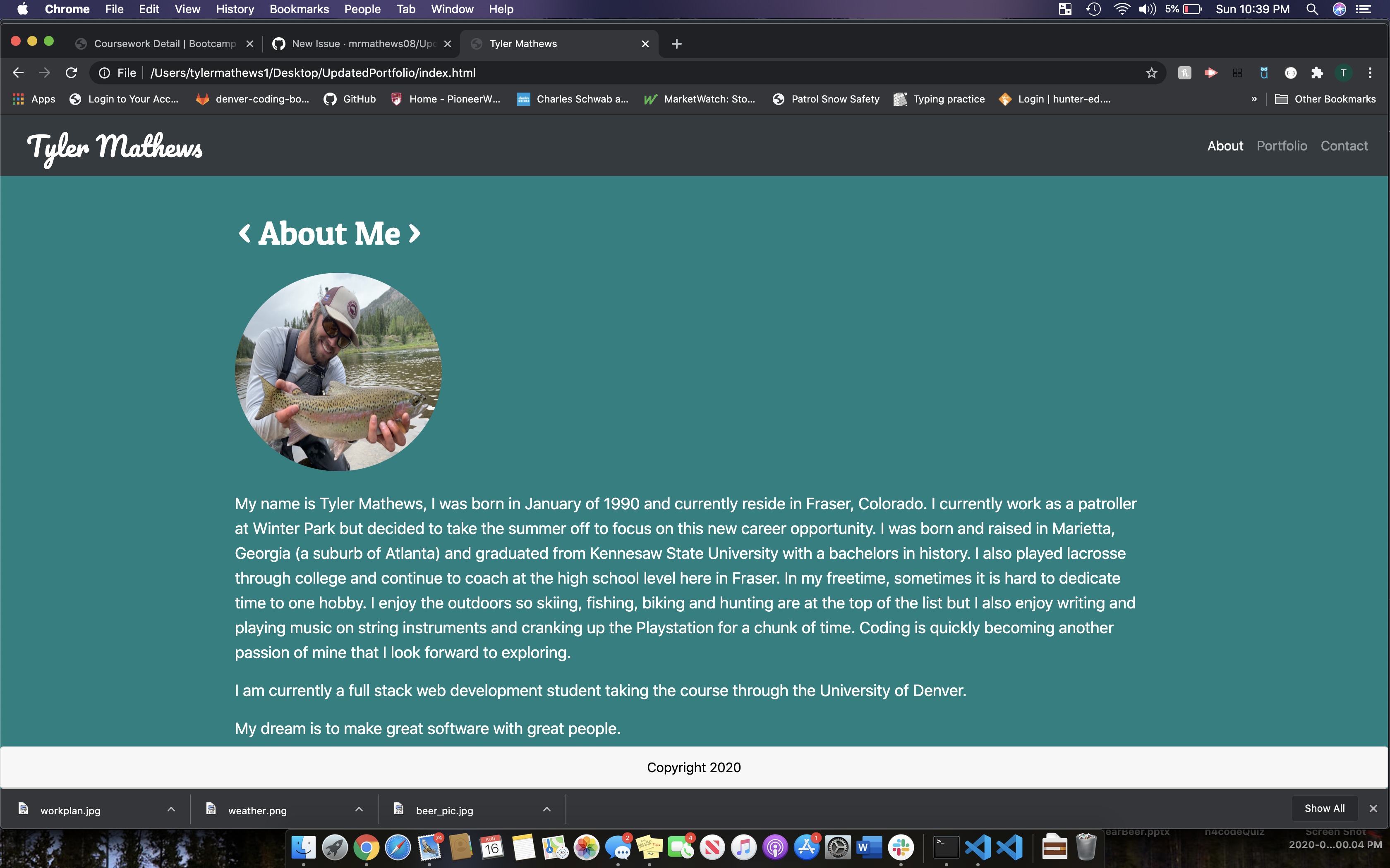 GitHub - mrmathews08/UpdatedPortfolio: updated portfolio