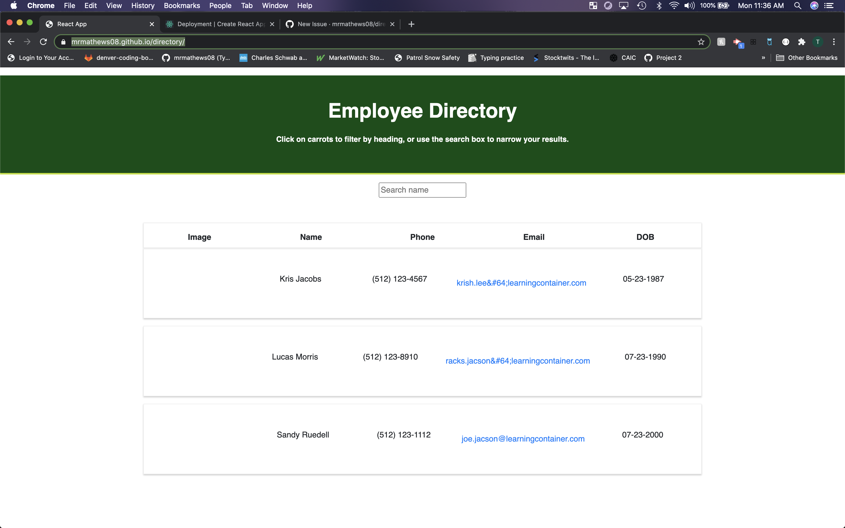 GitHub - mrmathews08/directory: employee directory