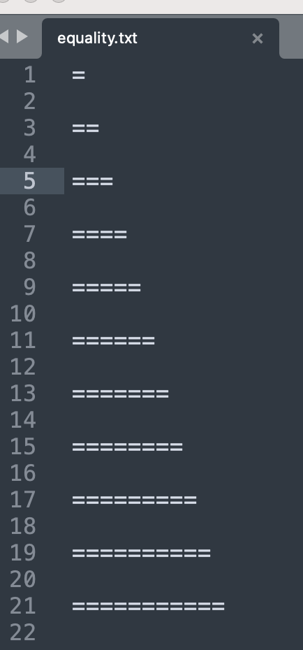 mediawiki: Lines (from input) starting and ending with one or several `=` become sections ...