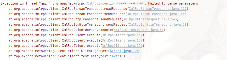 博客园response读取存在问题 · Issue #1 · cycode0527/JavaMetaweblogClient · GitHub