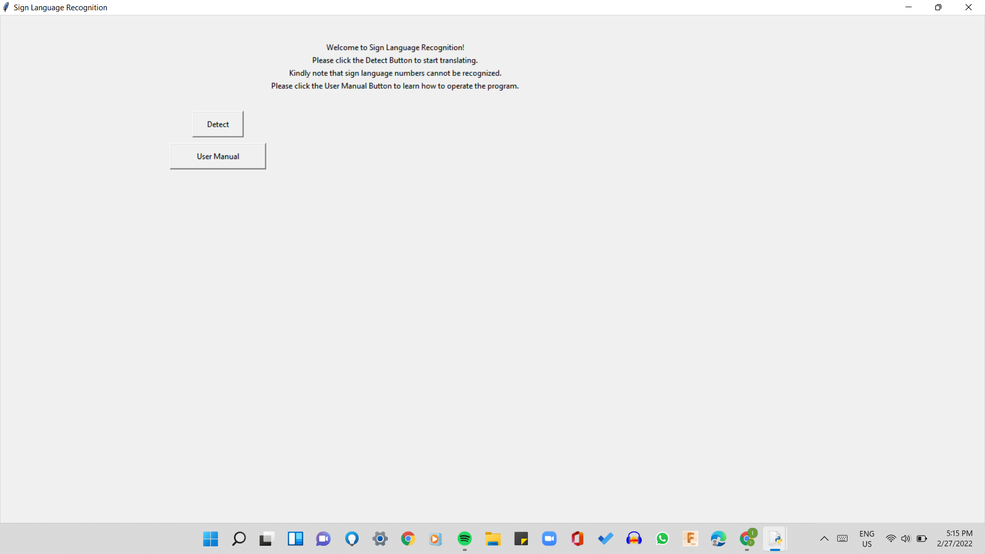 GitHub - icapricy/Sign-Language-Recognition: This code translates ...