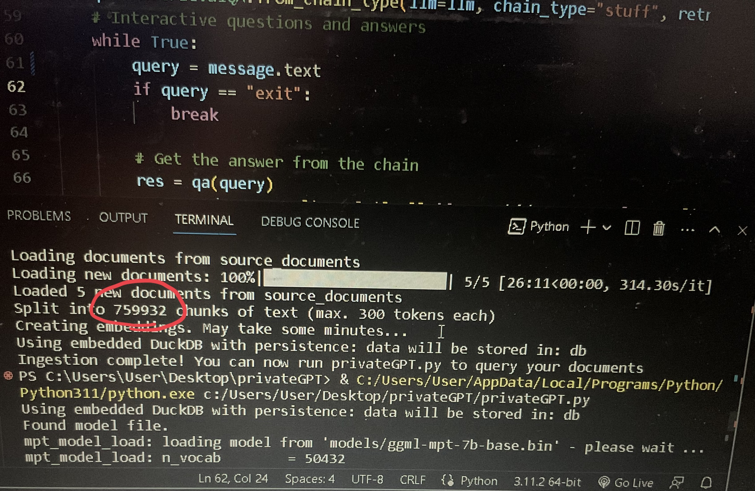 this chroma database may have limits at 300,000 chunks, it cause database crush. · Issue #617 ...