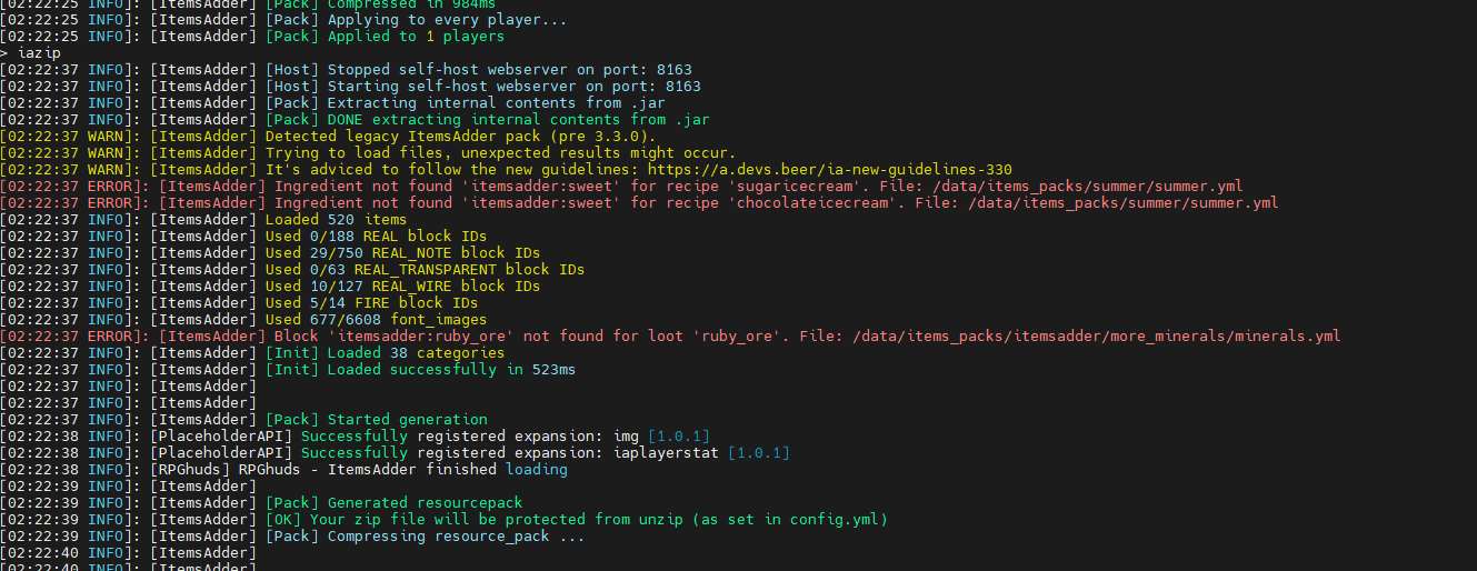 More ItemsAdder minerals and summer addon missing files · Issue #2358 · PluginBugs/Issues ...