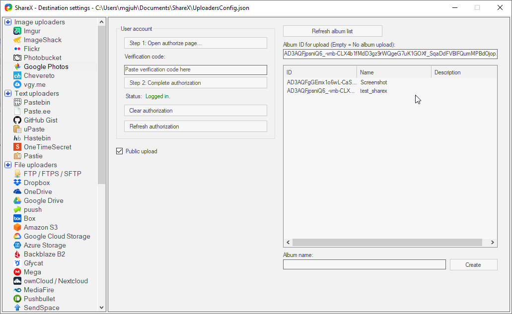 Google photos, folder bug · Issue #4756 · ShareX/ShareX · GitHub
