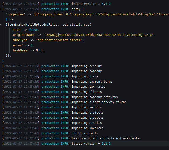 Migration fails on "resource client_contact" · Issue #4843 · invoiceninja/invoiceninja · GitHub