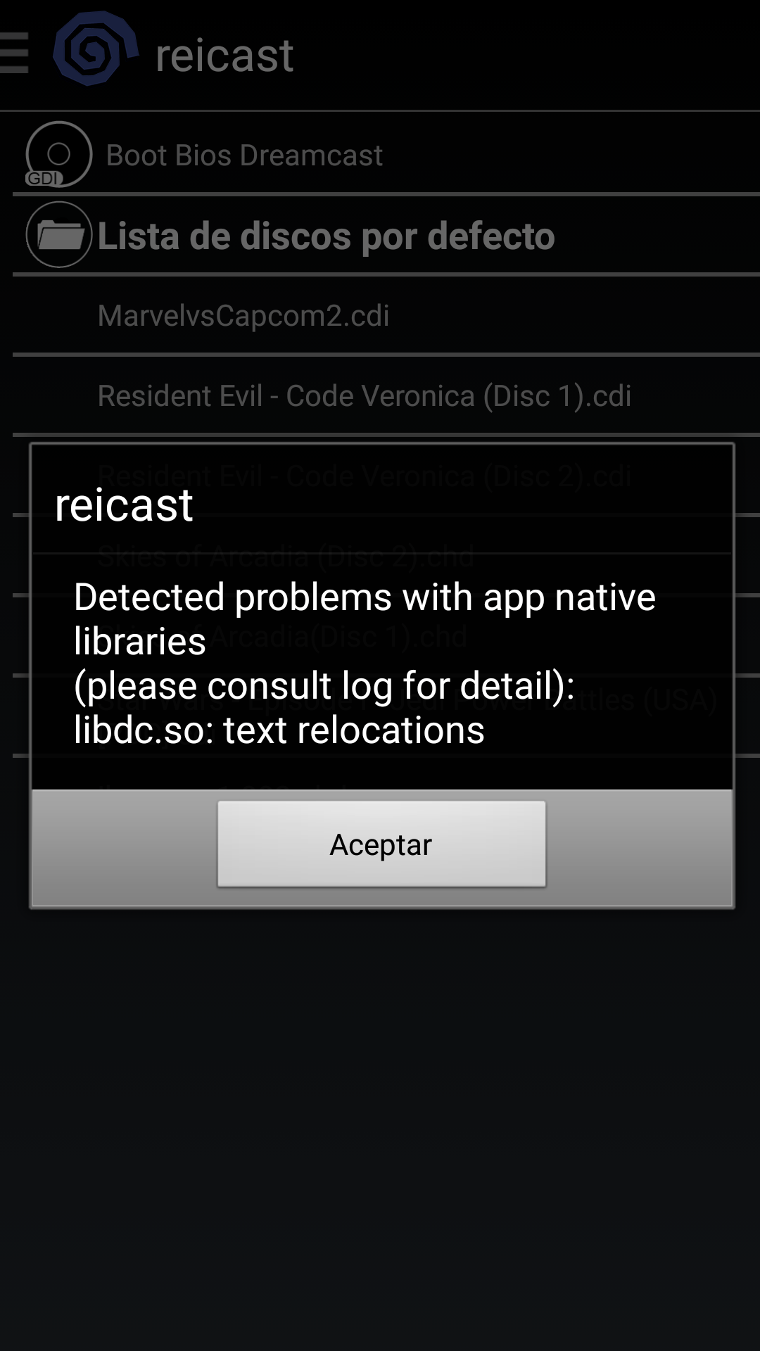 Reicast error on start up and inability to toggle options. · Issue #1046 · skmp/reicast-emulator ...