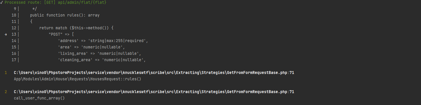 UnhandledMatchError Unhandled match case '...' · Issue #478 · knuckleswtf/scribe · GitHub