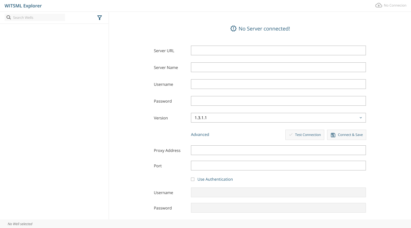 Create server initial screen with the advanced option · Issue #1588 · equinor/witsml-explorer ...