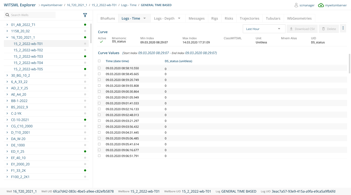 Display data for the selected curves · Issue #1599 · equinor/witsml-explorer · GitHub