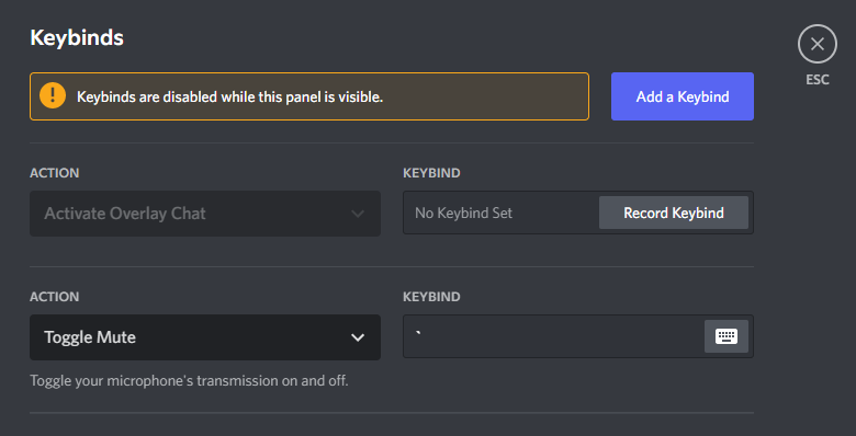 [Suggestion] Ability to toggle mute with a keybind · Issue #125 · SpacingBat3/WebCord · GitHub