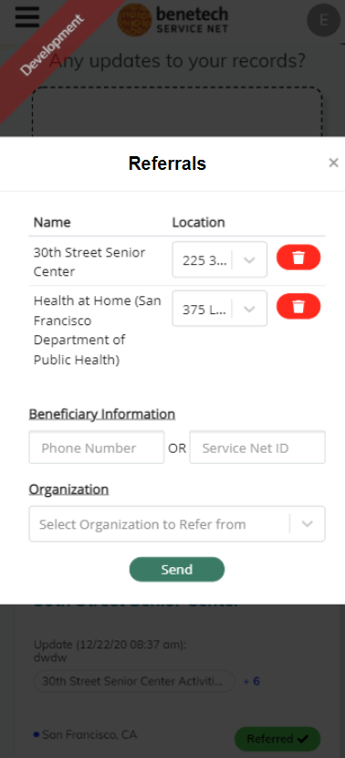 Center Check in and Referral modal title pop up · Issue #1521 ...