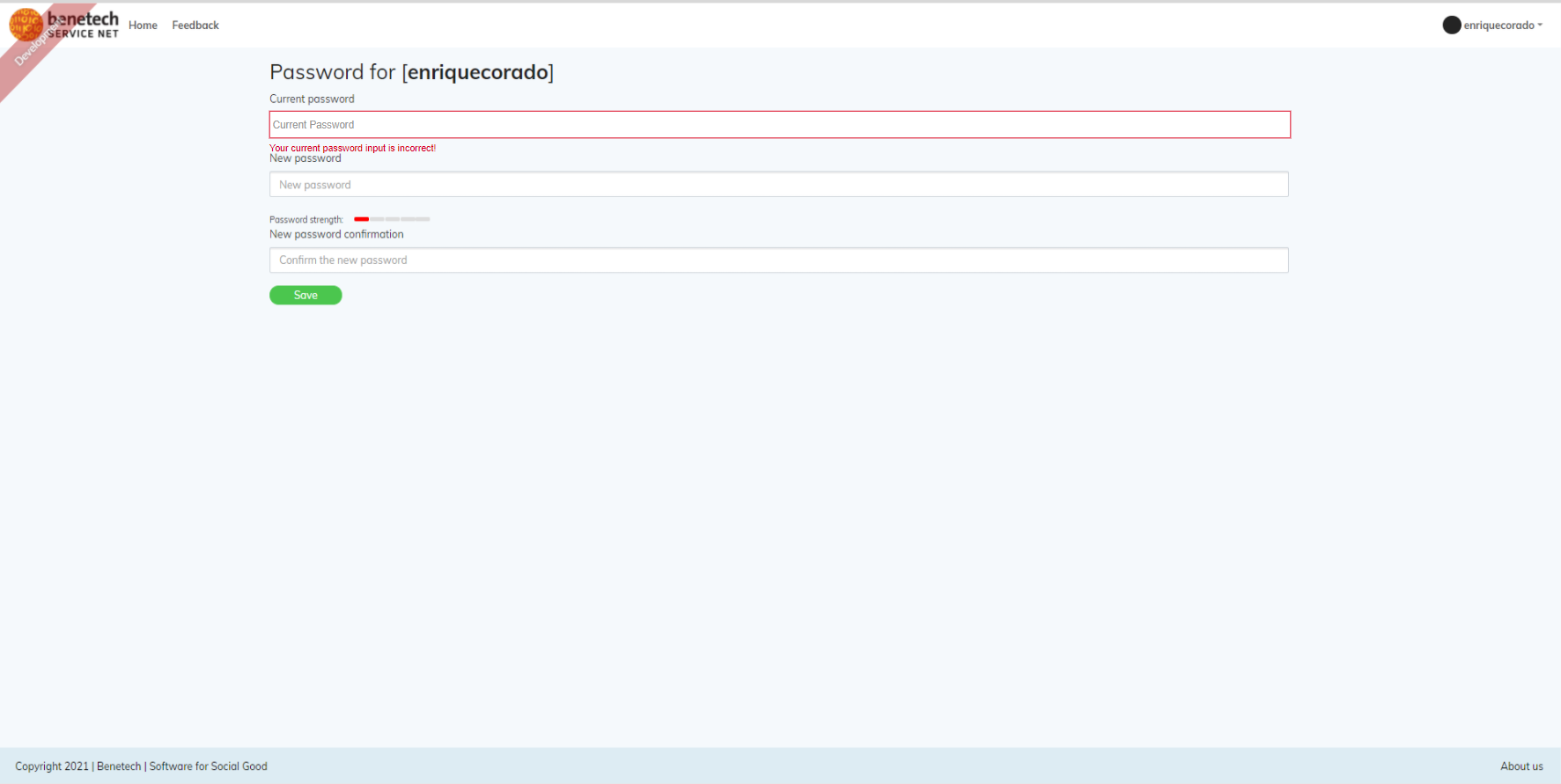 Changing Password Changes · Issue #1547 · openreferral/ServiceNet · GitHub
