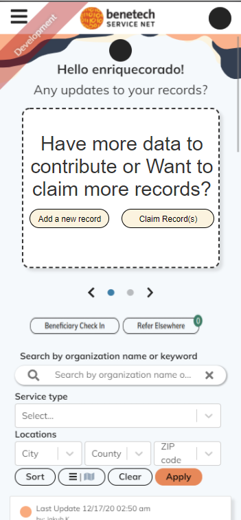 Claim Record(s) button change to "Have more data to contribute" section · Issue #1553 ...