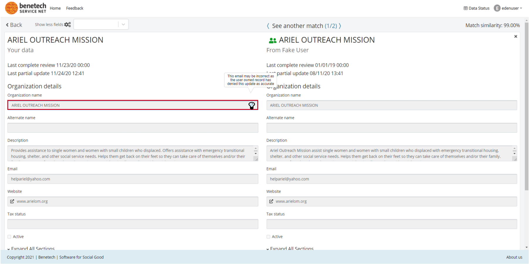 RP Admin - Referral Providers Notification of a denied update · Issue ...