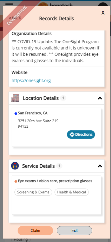 Claim modal: Add exit button, 'X', update "done" to "Done Claiming ...