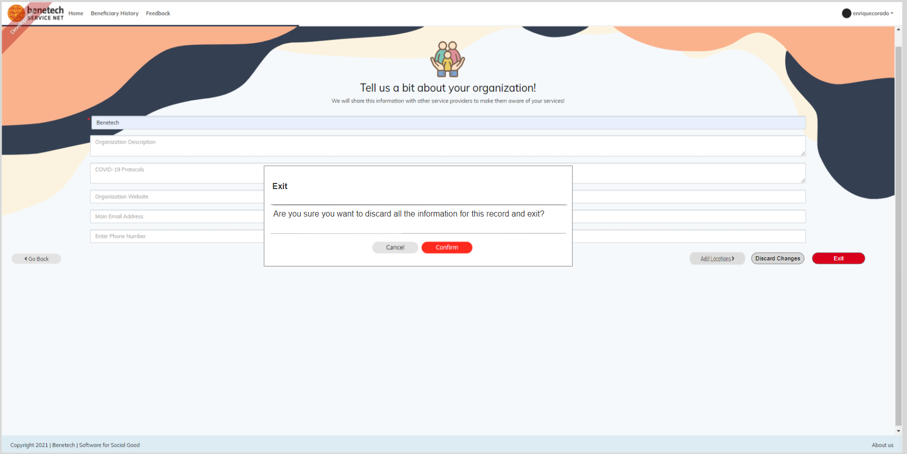 Add "Discard Changes" button while creating a new record to every stage · Issue #1546 ...